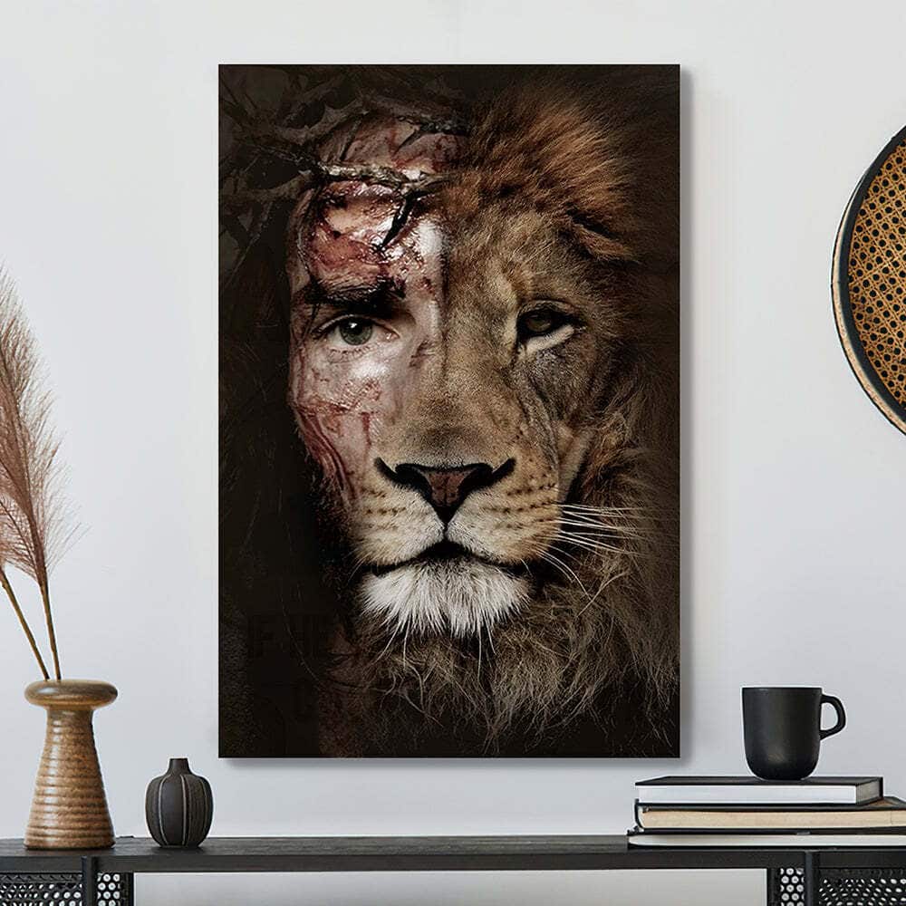 Bible Verse Jesus Christ Grand Lion Jesus Poster Print ...
